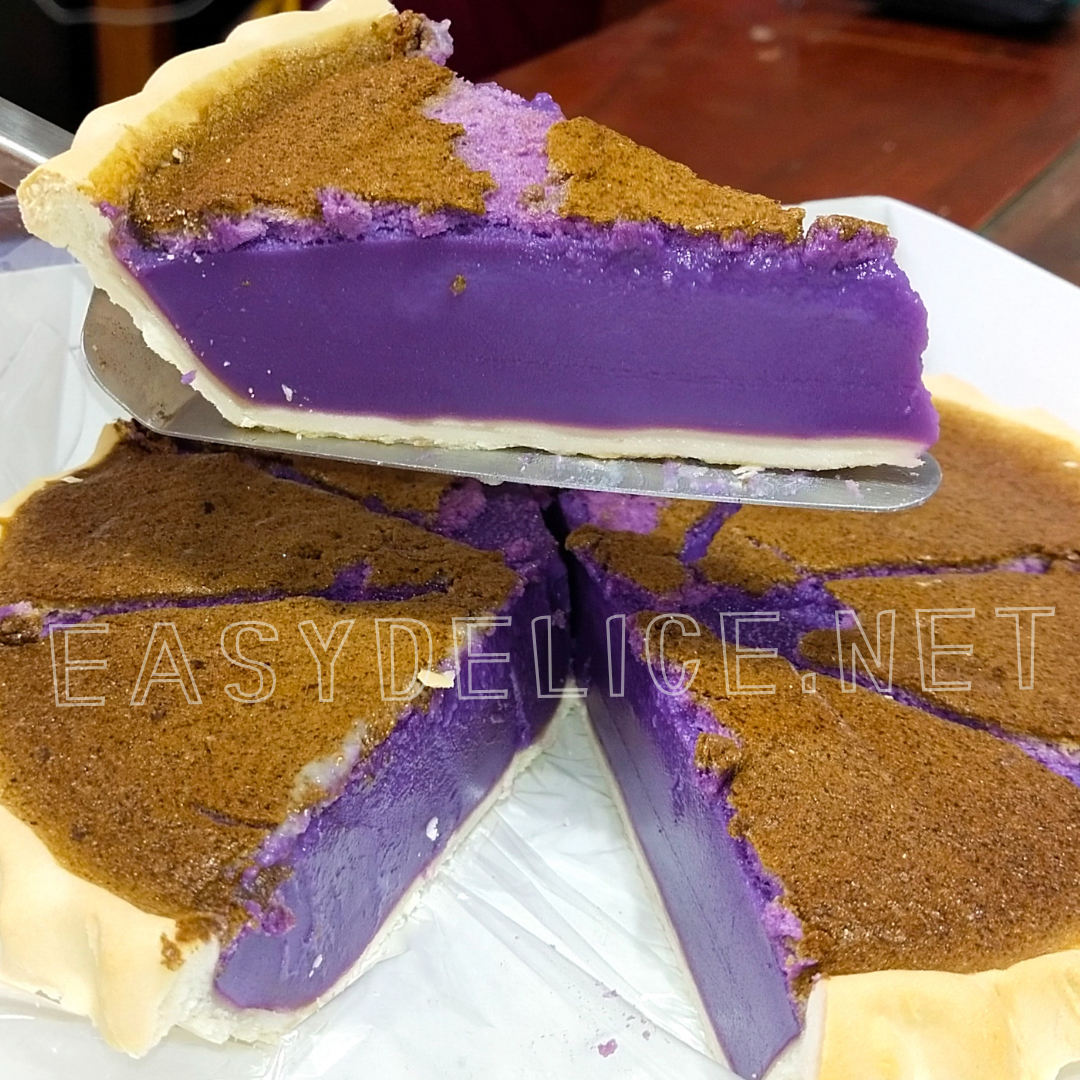 Recette Cheesecake à l'igname violette : ube Cheesecake - EasyDélice ...