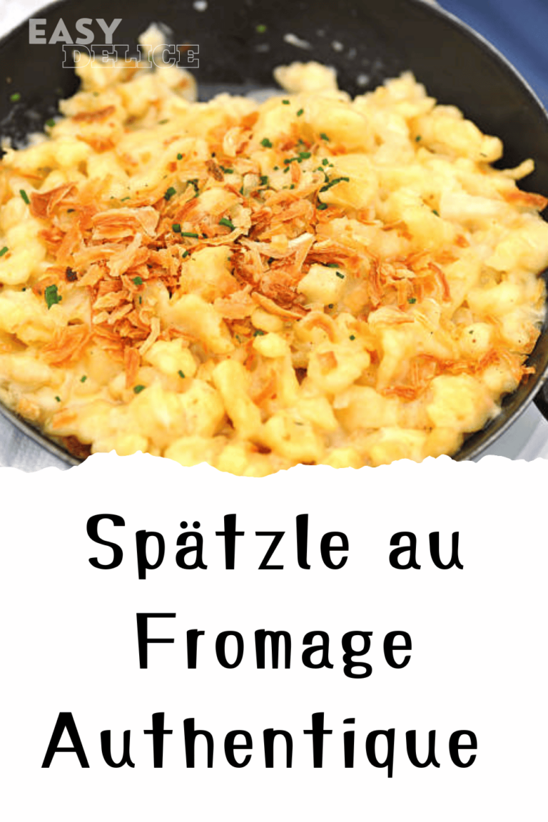 Spätzle au Fromage Authentique : Une Recette Allemande Incontournable ...