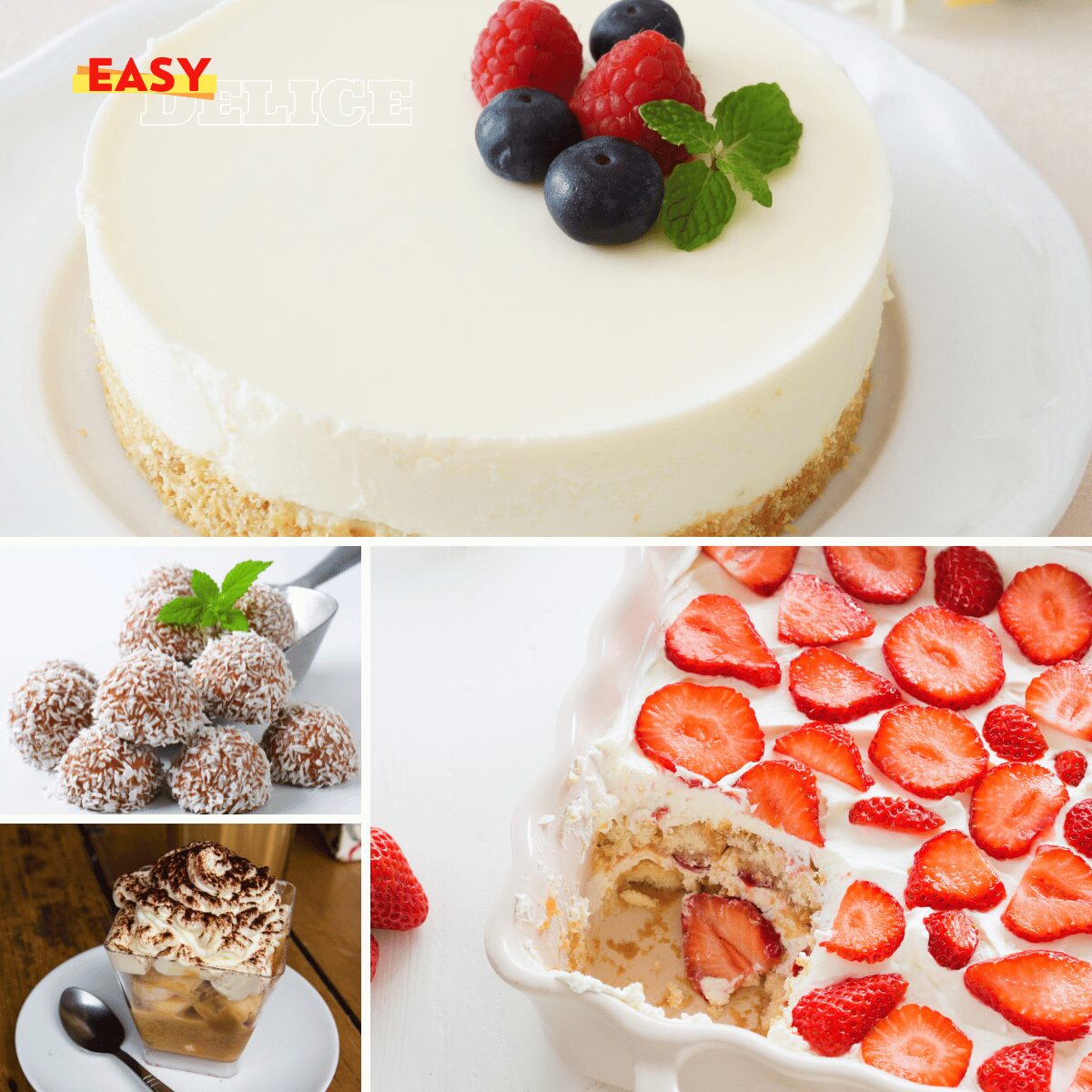 Recettes de Desserts Rapides Sans Cuisson pour Débutants - EasyDélice ...