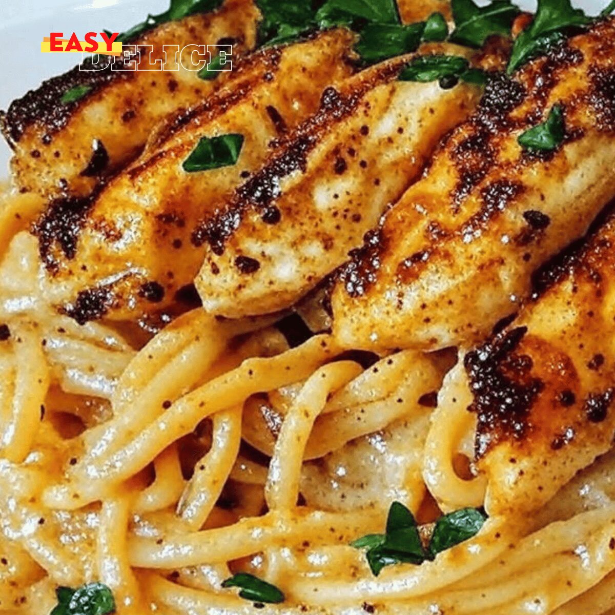 Spaghetti Crémeux au Poulet Grillé : Un Plat Savoureux et Réconfortant ...
