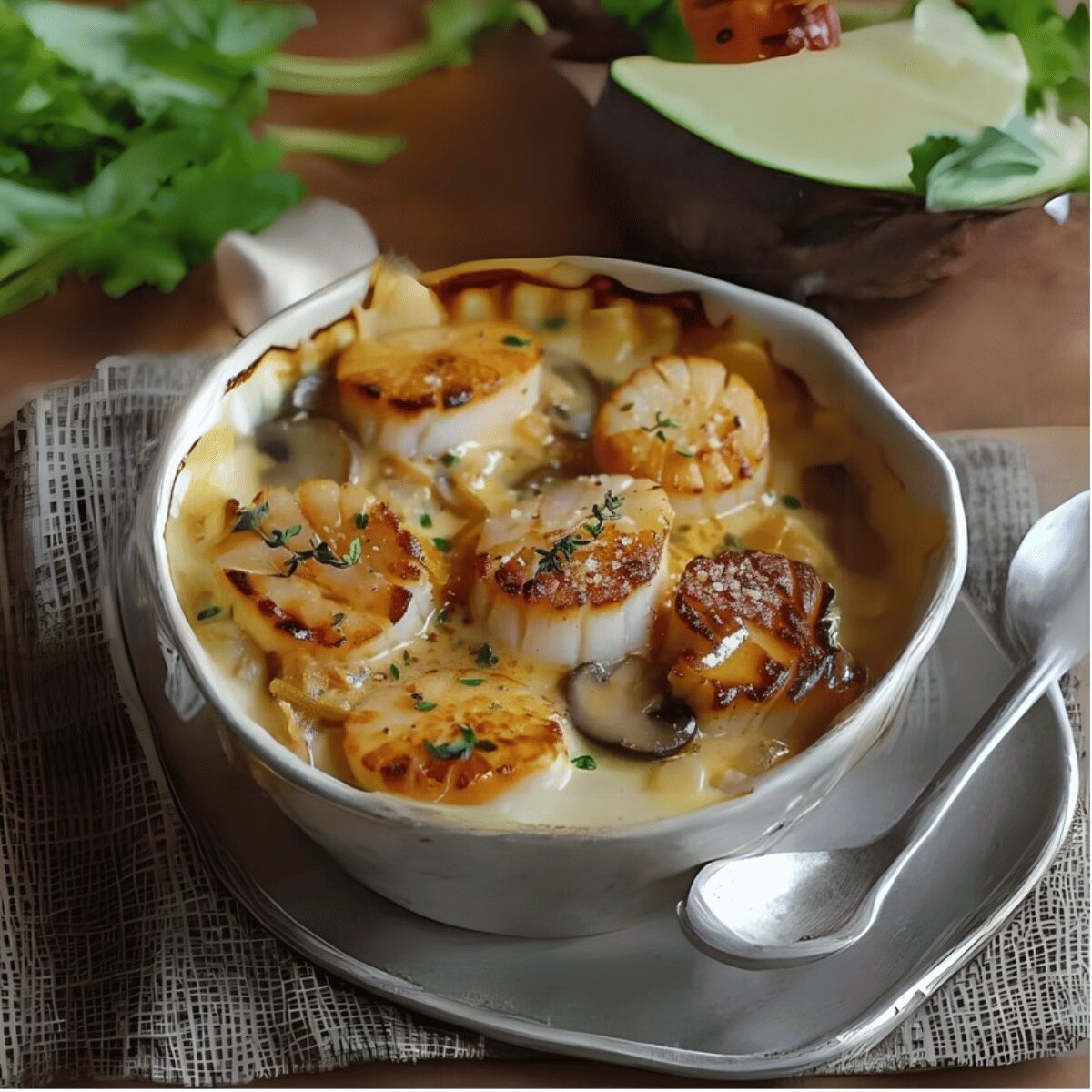 Cassolettes de Saint-Jacques à la Normande : Une Recette Festive et ...