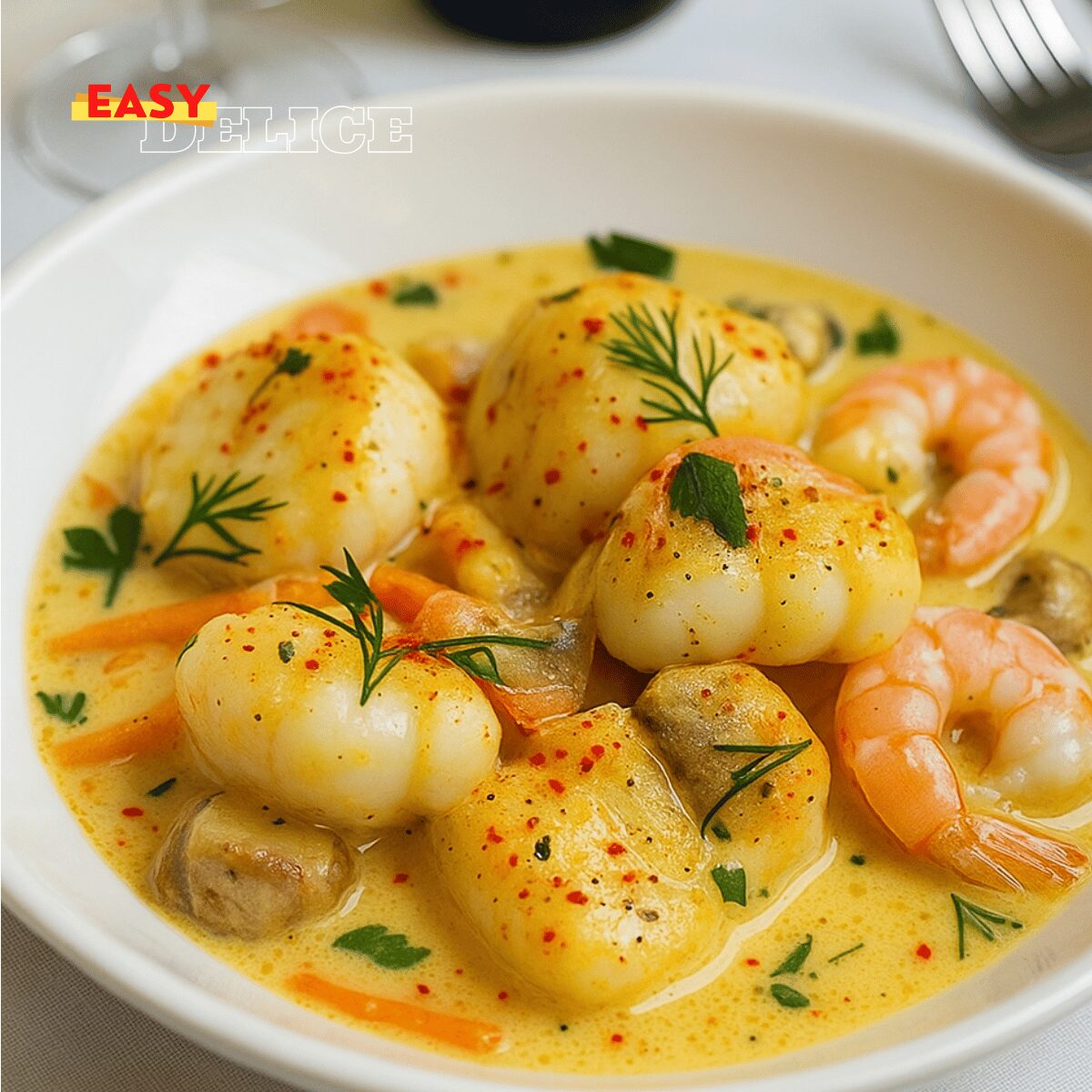 Recette de Blanquette de Poissons au Lait de Coco et Curry : Exotique ...